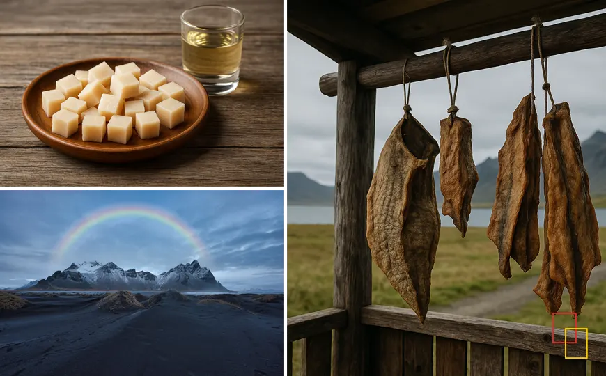 Probando el Hákarl, el tiburón fermentado en Islandia